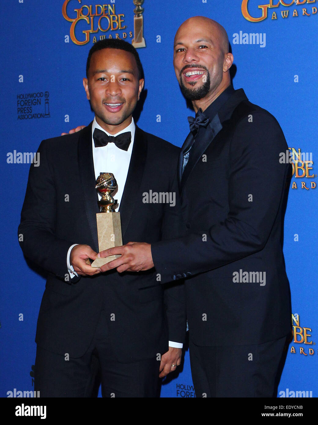 Los Angeles, California, USA. 11th Jan, 2015. John Legend; Common pose ...