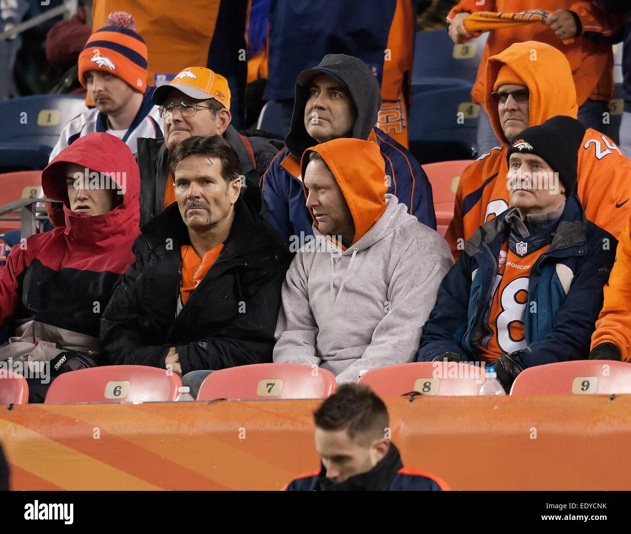 Denver, Colorado, USA. 11th Jan, 2015. Broncos fans look on in ...