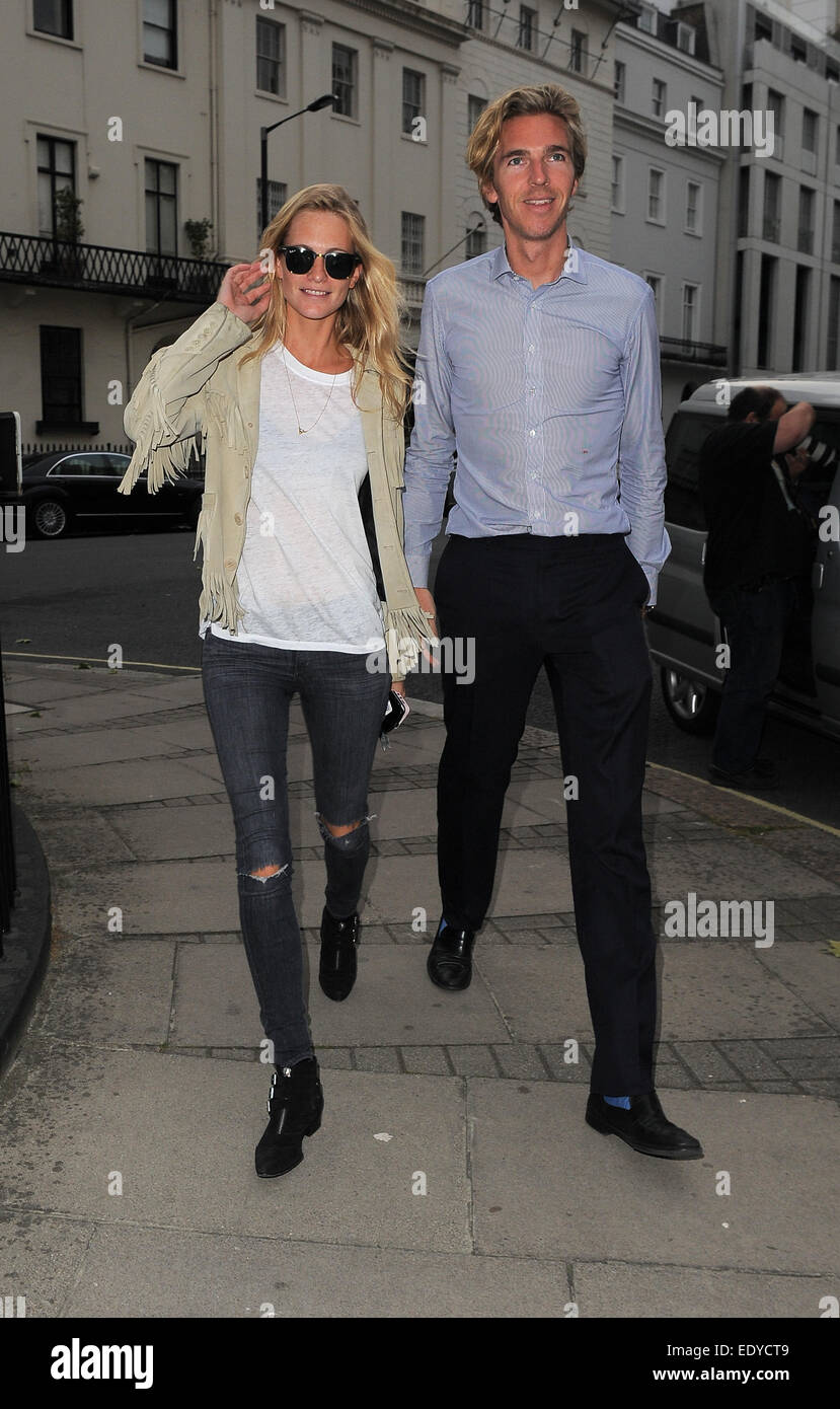 Poppy Delevingne and her husband James Cook out and about near their ...