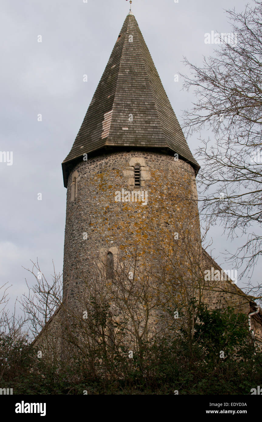 One of three churches in Sussex with round towers. This is the church ...