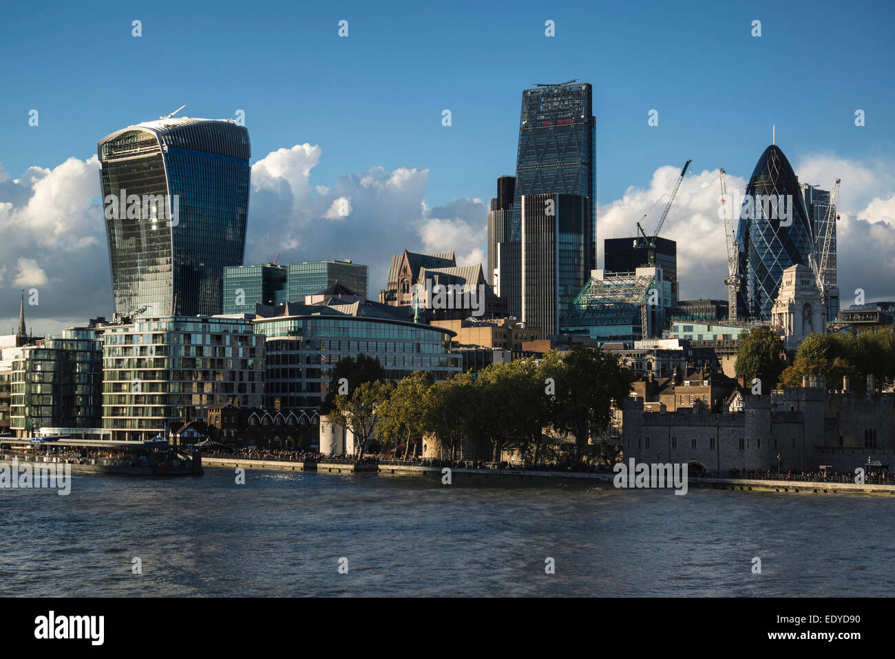 Landscape of City of London Iconic Landmark Buildings Stock Photo - Alamy