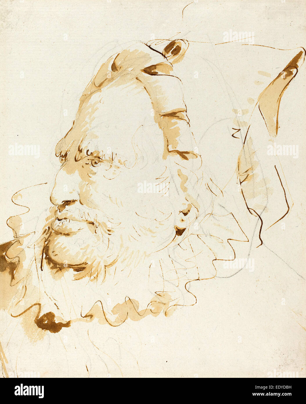 Giovanni Battista Tiepolo (Italian, 1696 - 1770), Head of a Magician, c ...