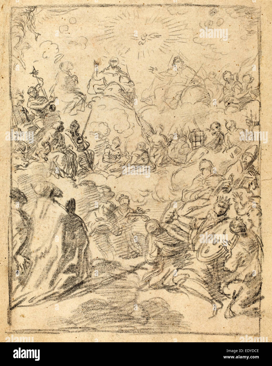 Francesco Solimena (Italian, 1657 - 1747), The Triumph of the Trinity ...