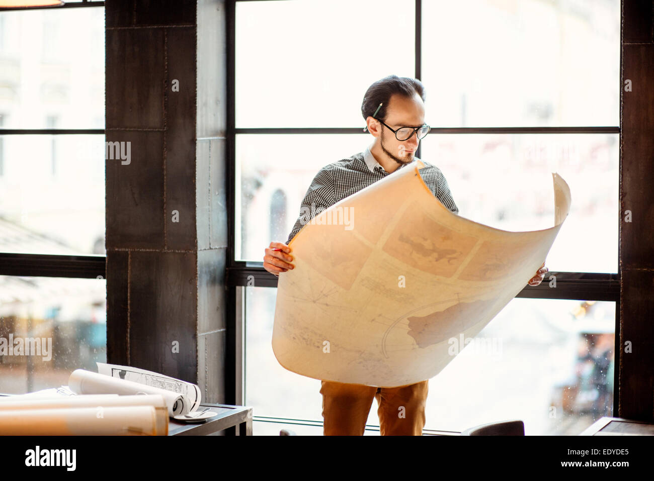 Architect ruler hi-res stock photography and images - Alamy