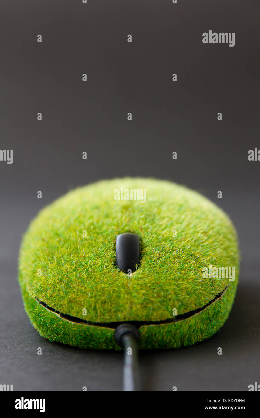 green computer mouse Stock Photo - Alamy