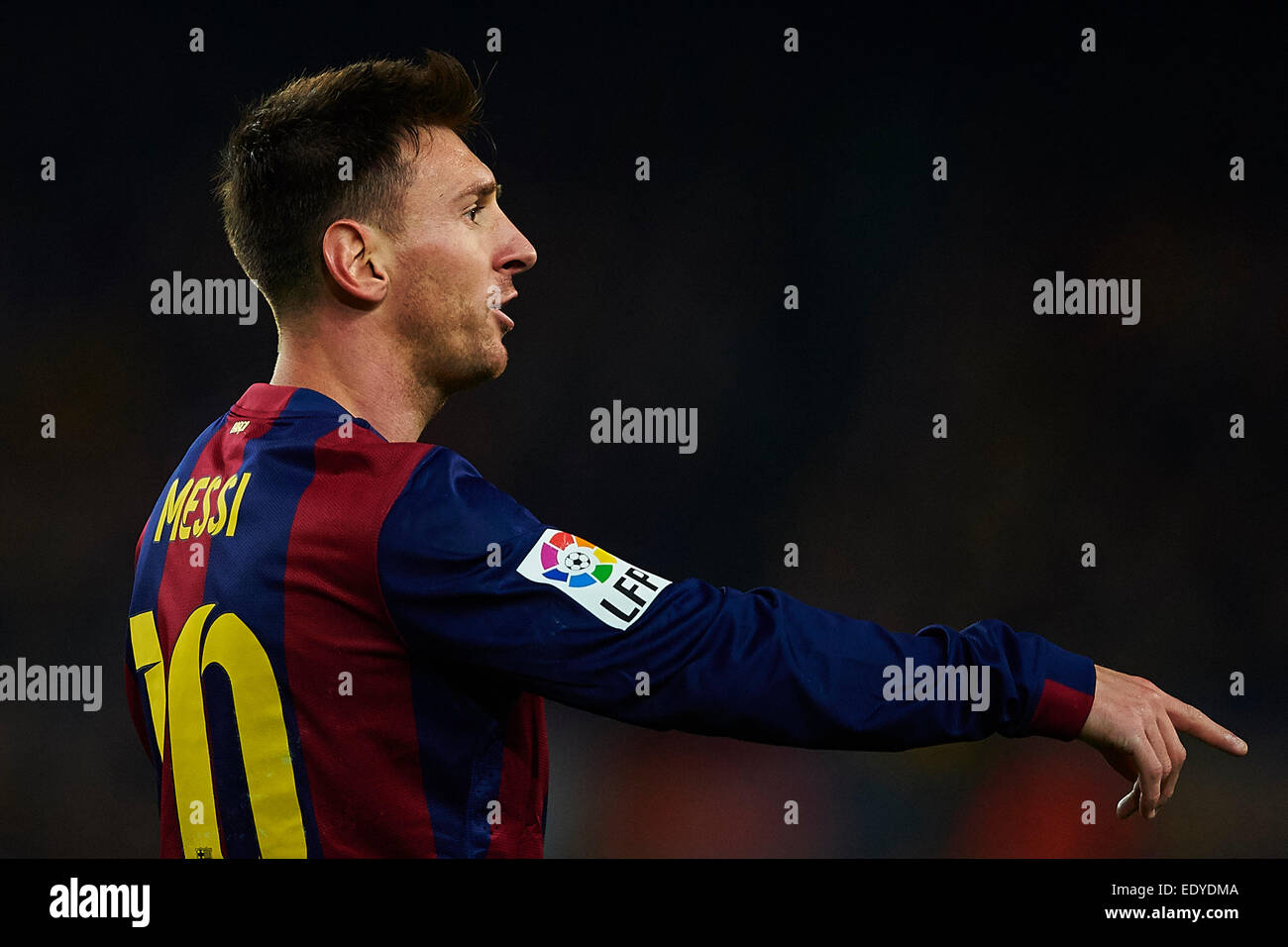 Lionel Messi (FC Barcelona), during La Liga soccer match between FC ...