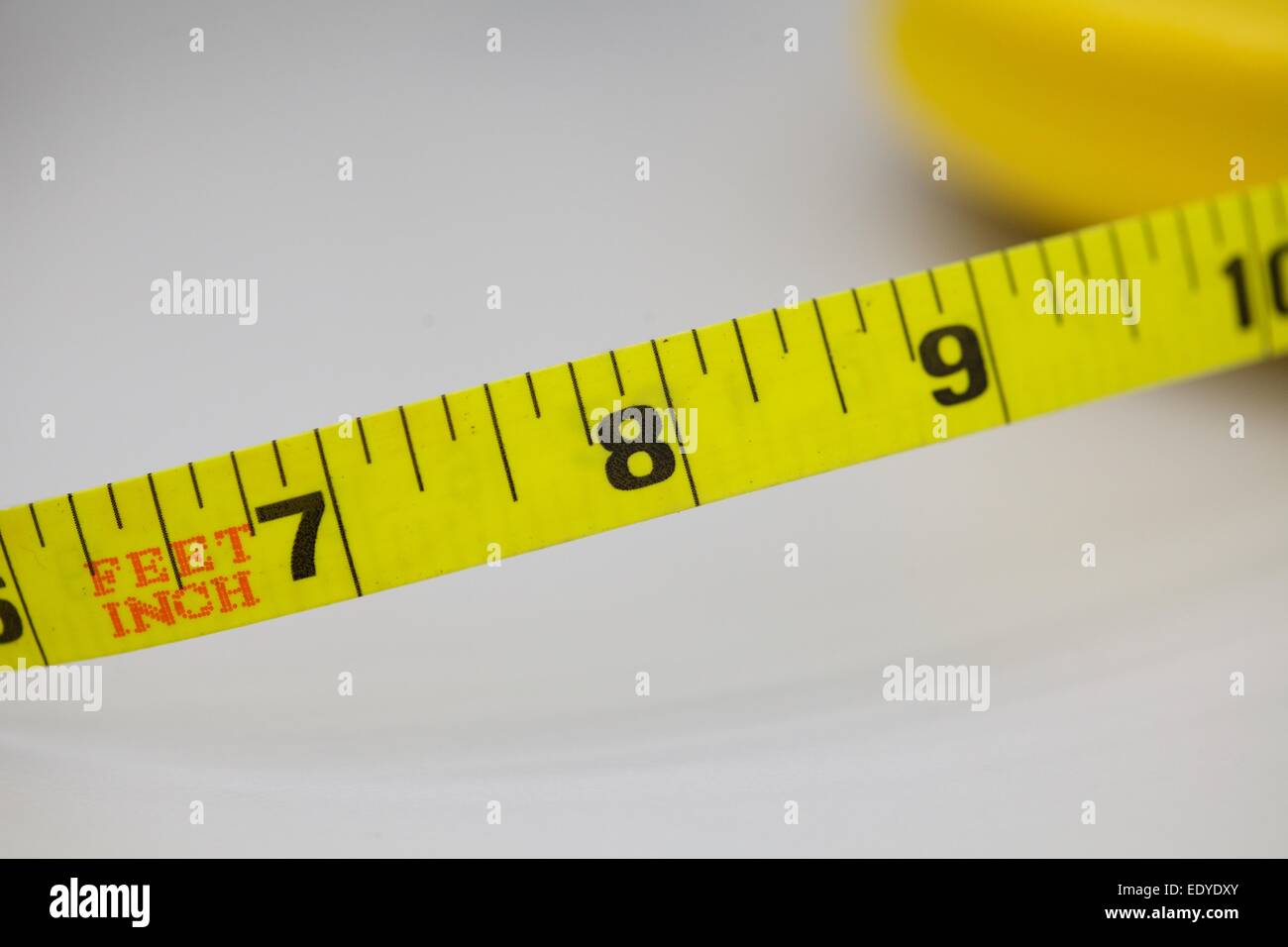 close up shot of tape measure Stock Photo - Alamy