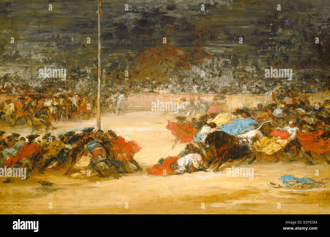 Eugenio Lucas Villamil, The Bullfight, Spanish, 1858 - 1918, c. 1890 ...
