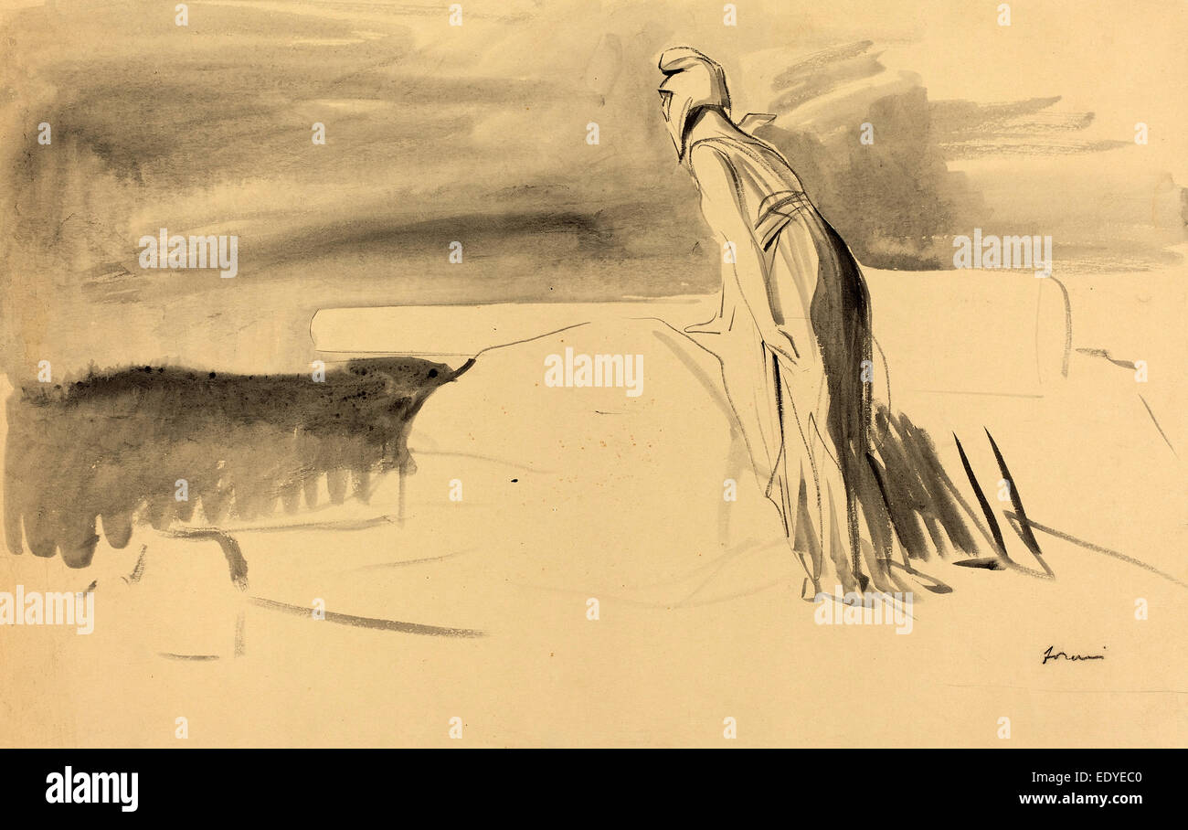 Jean-Louis Forain, France Watching, French, 1852 - 1931, c. 1914-1919 ...