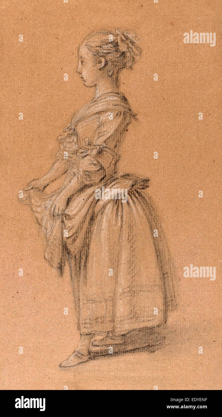 Jean-François Clermont (French, 1717 - 1807), A Girl in Peasant Dress ...