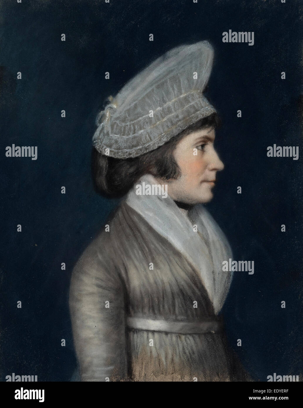 Attributed to Ellen Sharples (British, 1769 - 1849), Mrs. John Bard ...