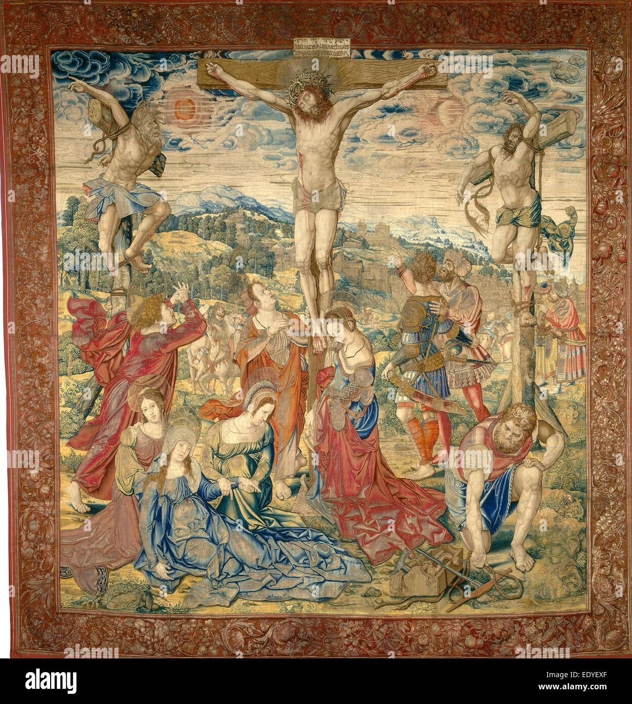 Tapestry of the crucifixion hi-res stock photography and Tapestry of the crucifixion hi-res stock photography and