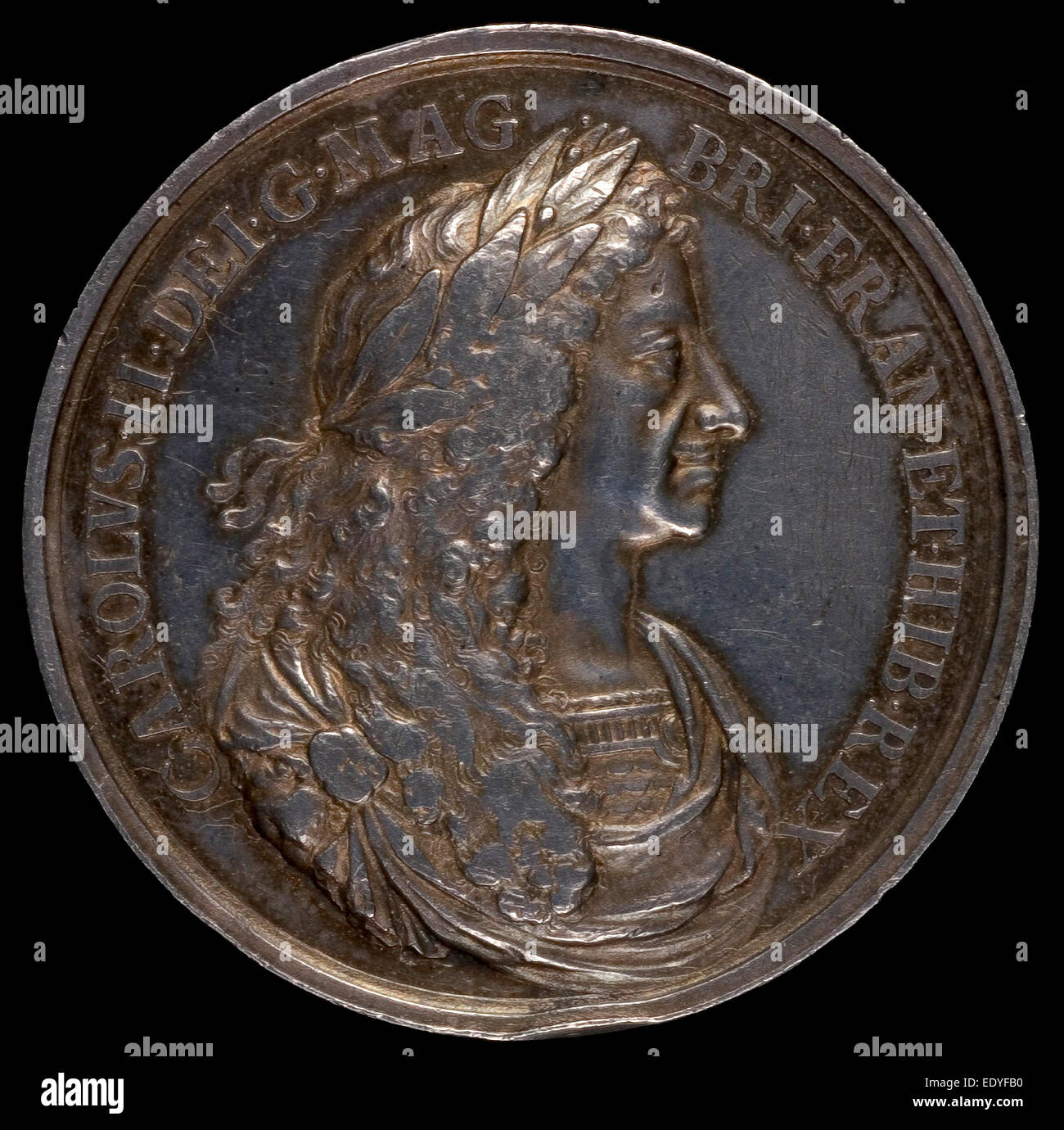 Jan Roettiers, Charles II, 1630-1685, King of England 1660 [obverse ...