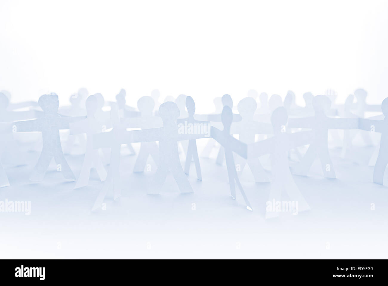 Paper chain people unity team hi-res stock photography and images - Alamy