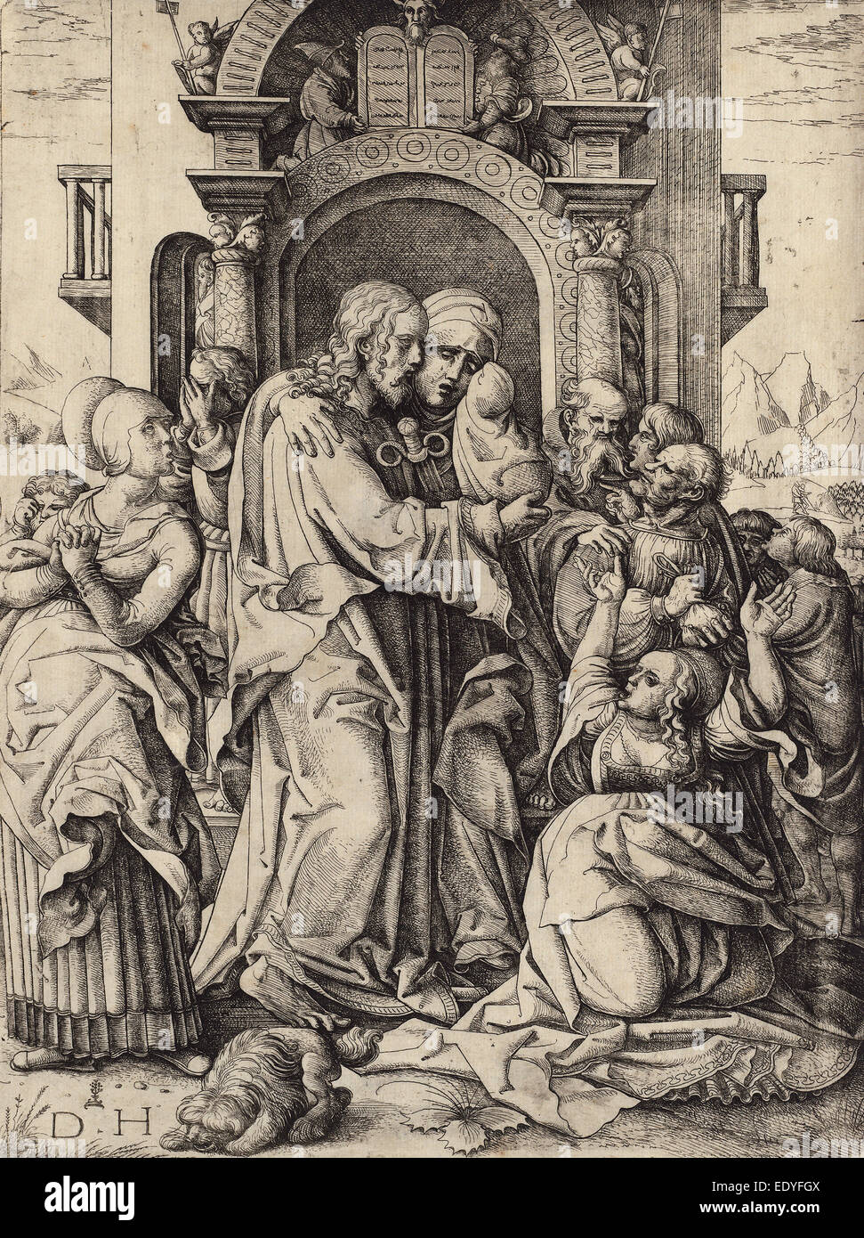 Daniel Hopfer I, The Virgin Mary Taking Leave of Christ, German, c ...