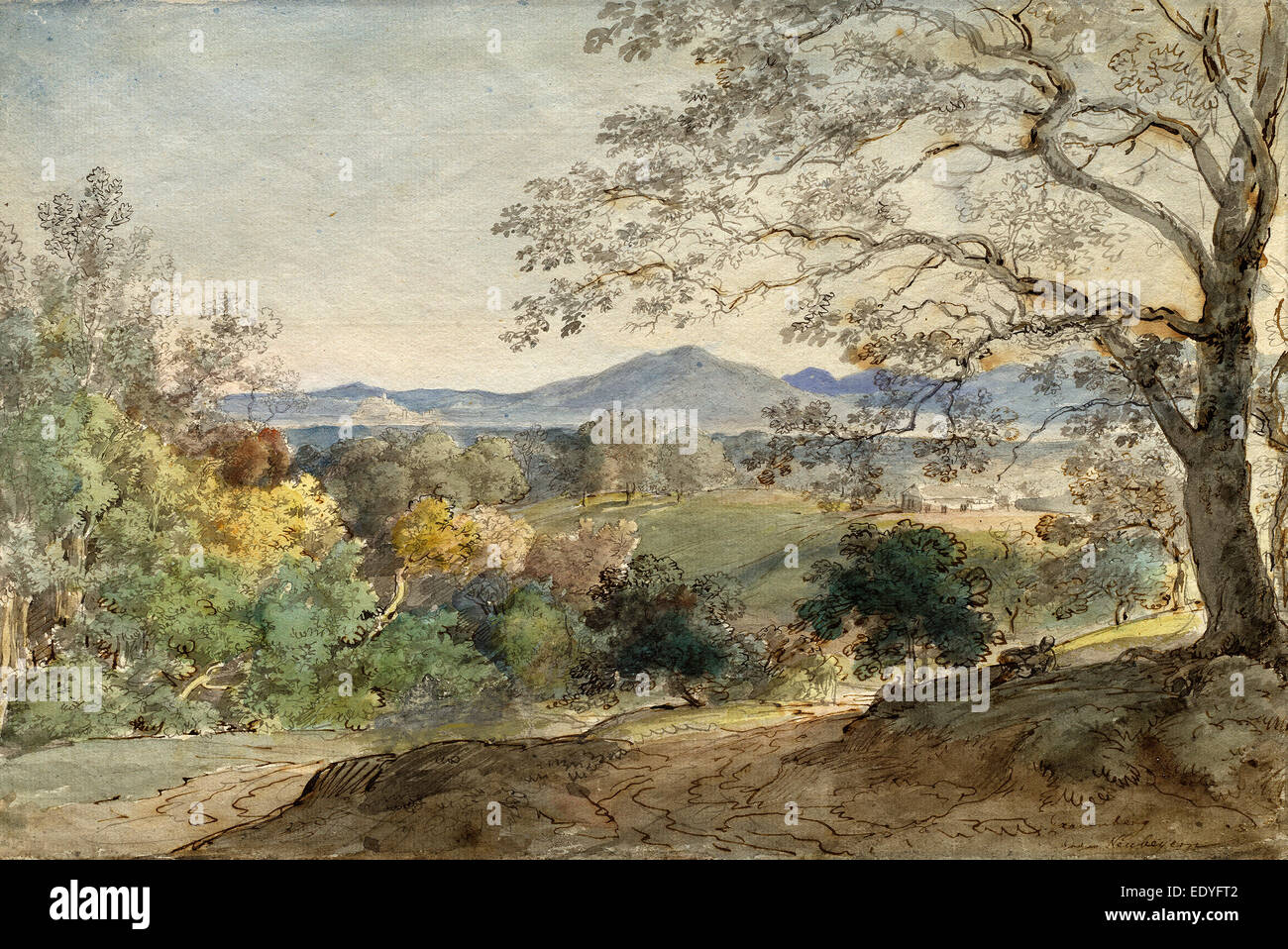 Johann Georg von Dillis (German, 1759 - 1841), A View across the Inn ...