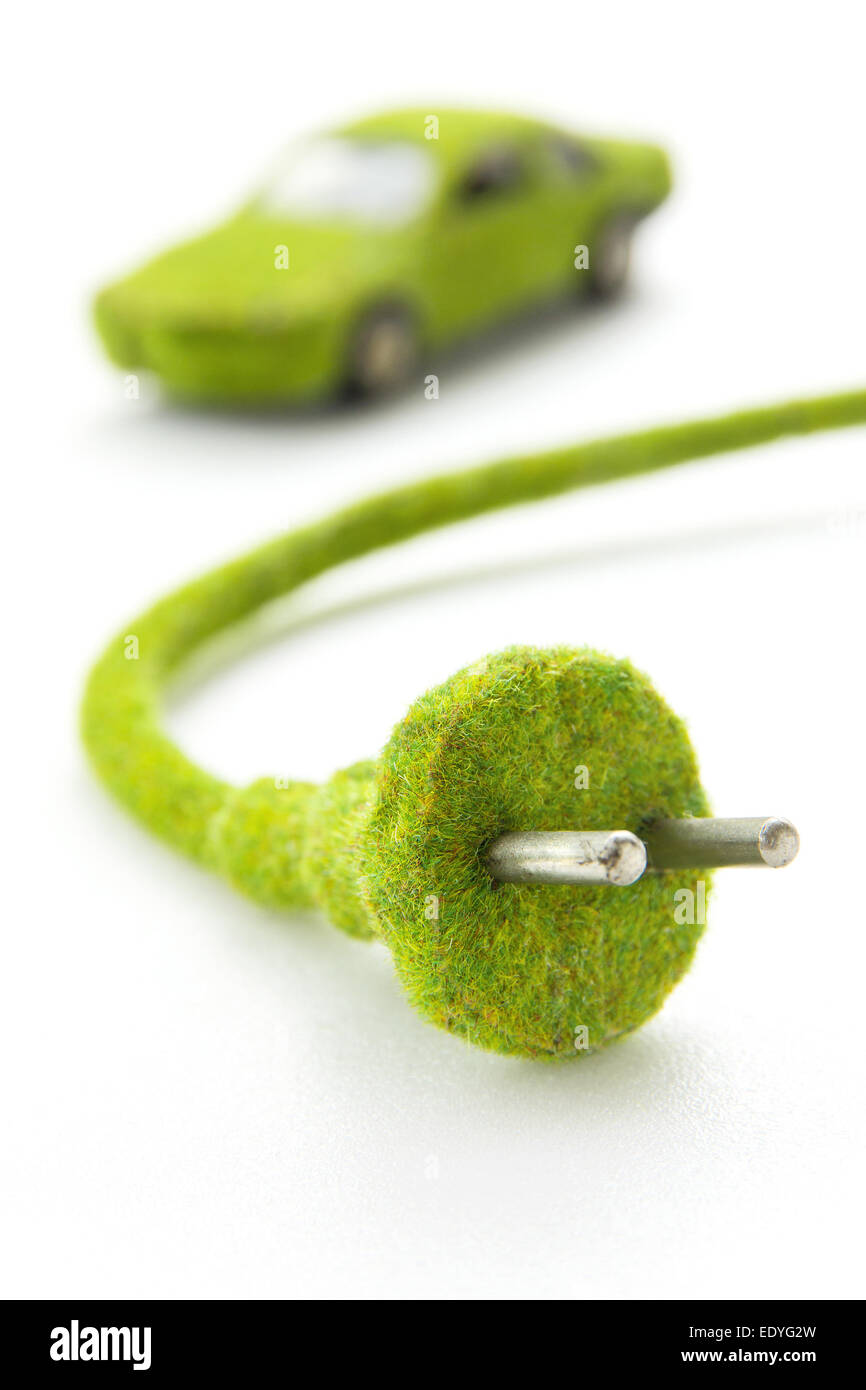 green electric plug Stock Photo - Alamy