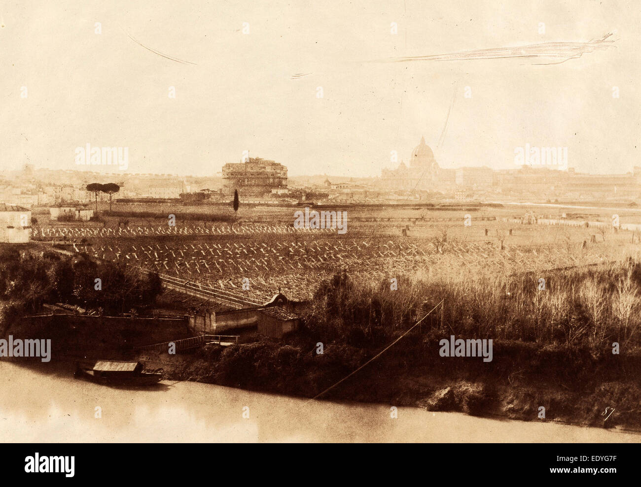 Giacomo Caneva, View of Rome, Italian, 1812-1813 - 1865, 1857, salted ...