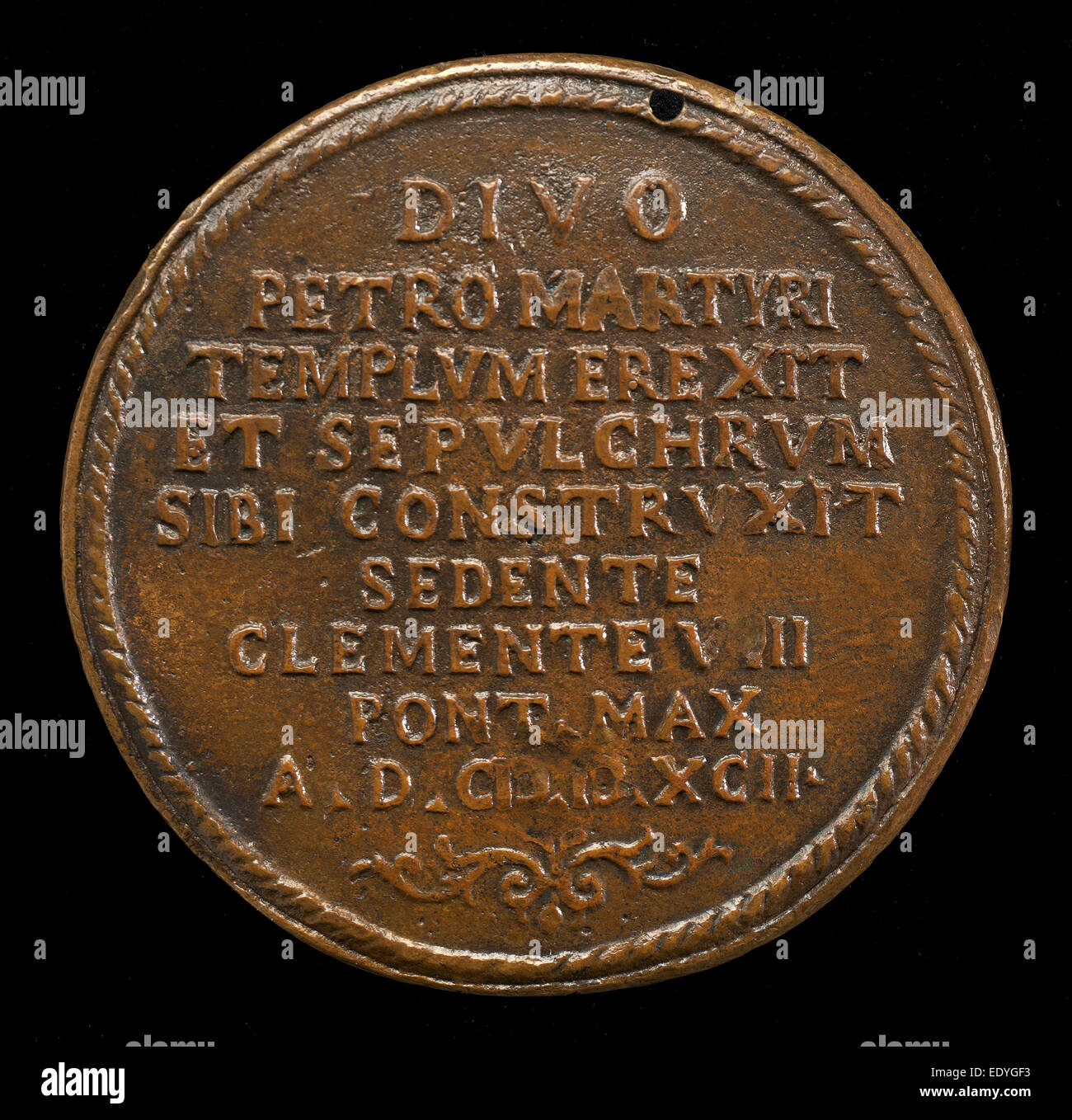 Felice Antonio Casone (Italian, 1559 - 1634), Inscription, 1592, bronze ...