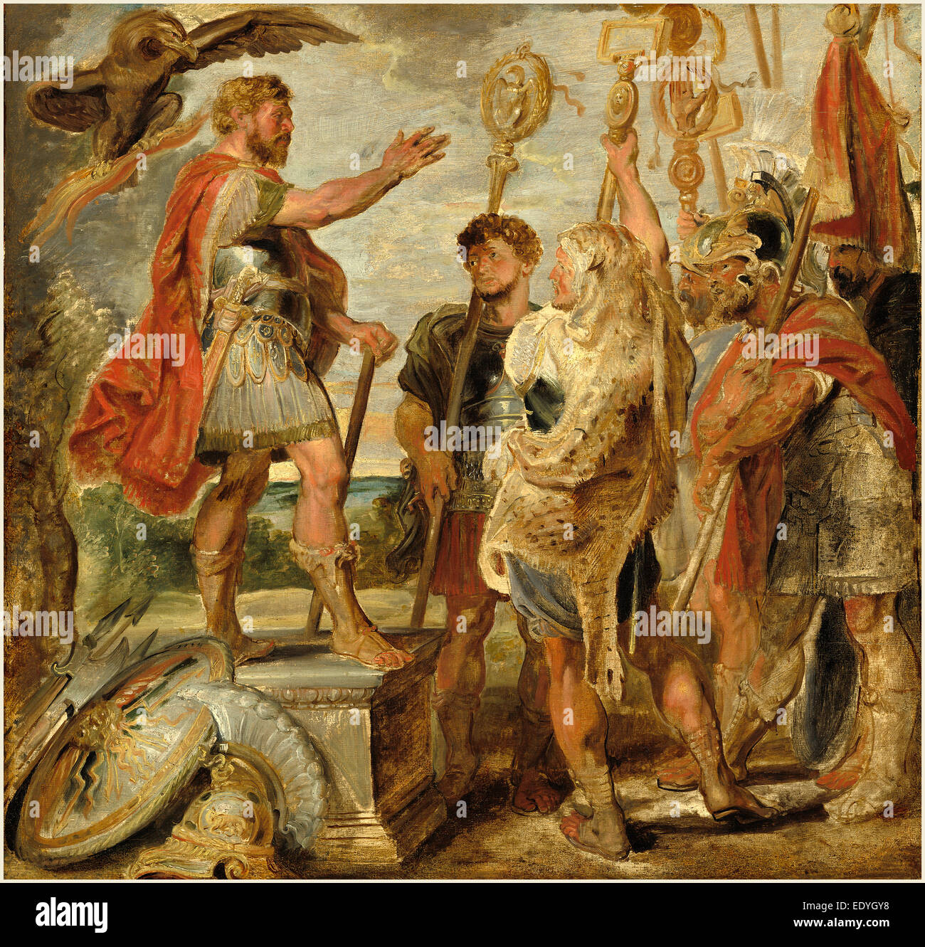 Sir Peter Paul Rubens, Decius Mus Addressing the Legions, Flemish, 1577 ...