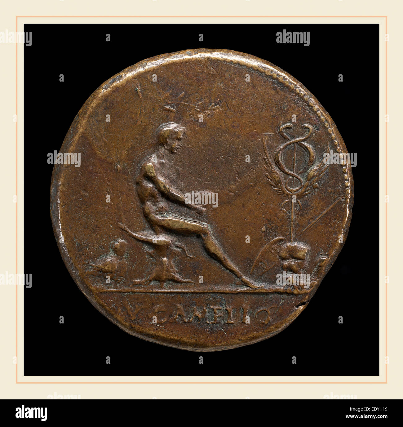 Vittore Gambello, Italian (1455-1460-1537), Male Figure and Winged ...