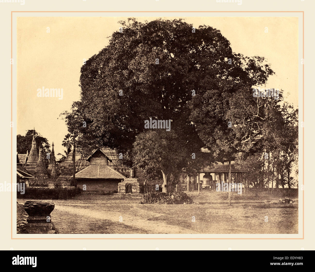 Linnaeus Tripe, Rangoon: Great Bell of the [Shwe Dagon] Pagoda, British ...