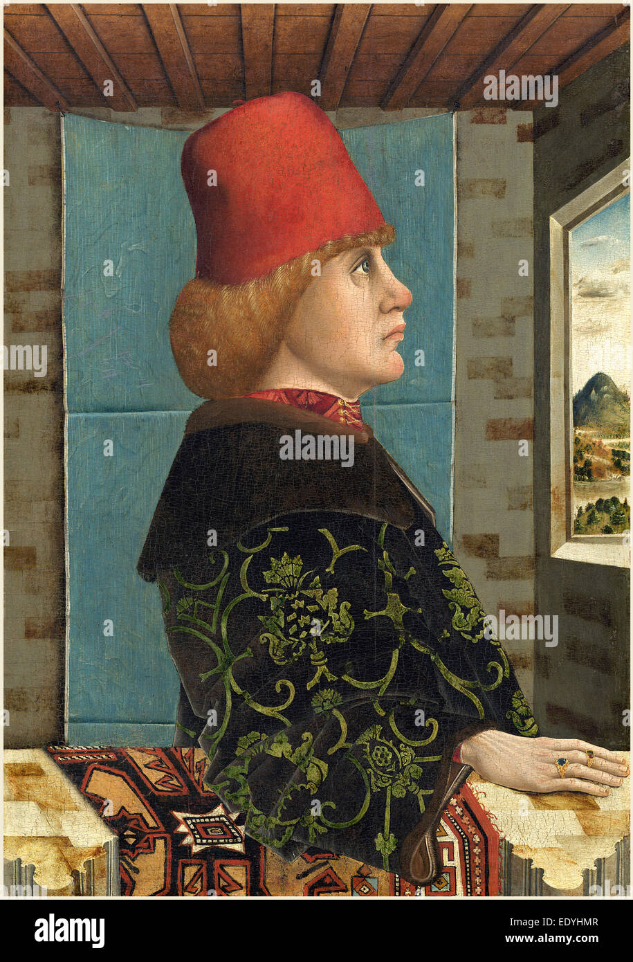 Tyrolean 15th Century, Portrait of a Man, c. 1490-1500, oil on panel ...