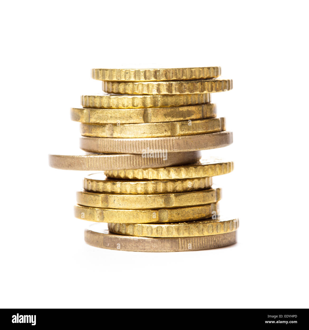 golden coins isolated Stock Photo - Alamy