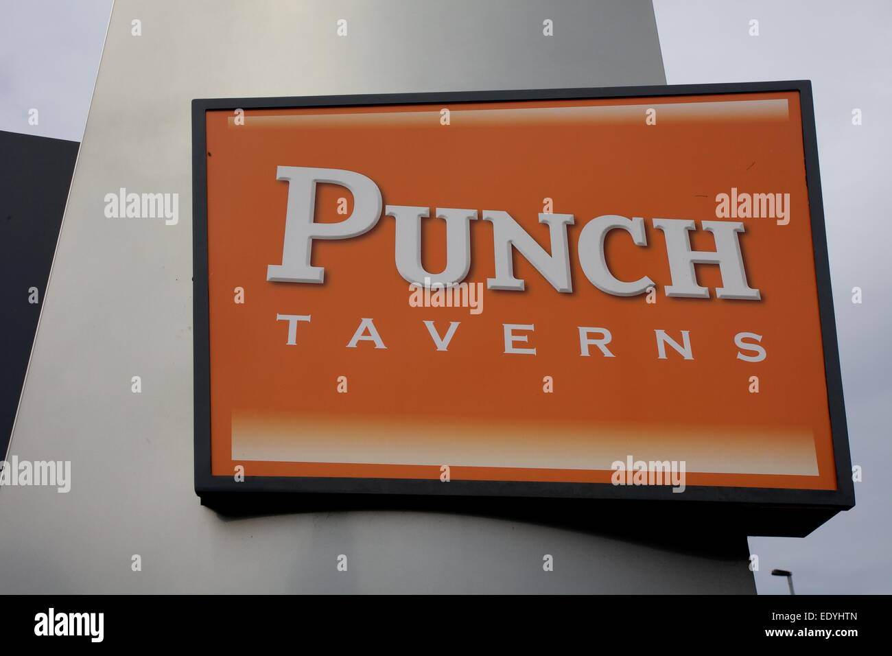 Punch Tavern signage Stock Photo - Alamy