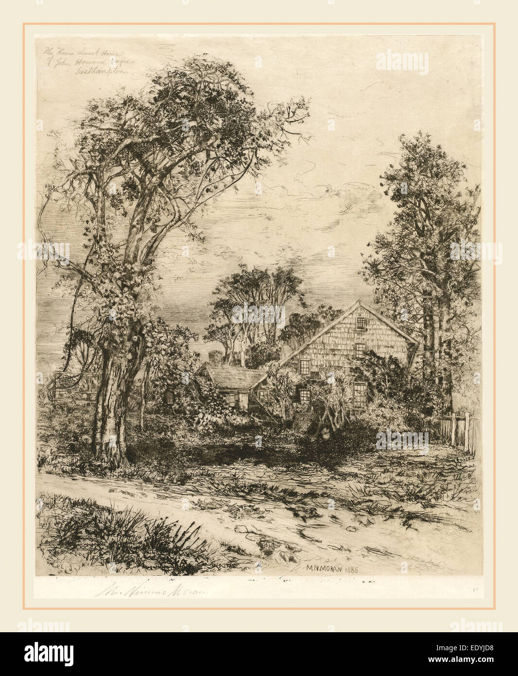 Mary Nimmo Moran, American (1842-1899), The Home Sweet Home of John ...