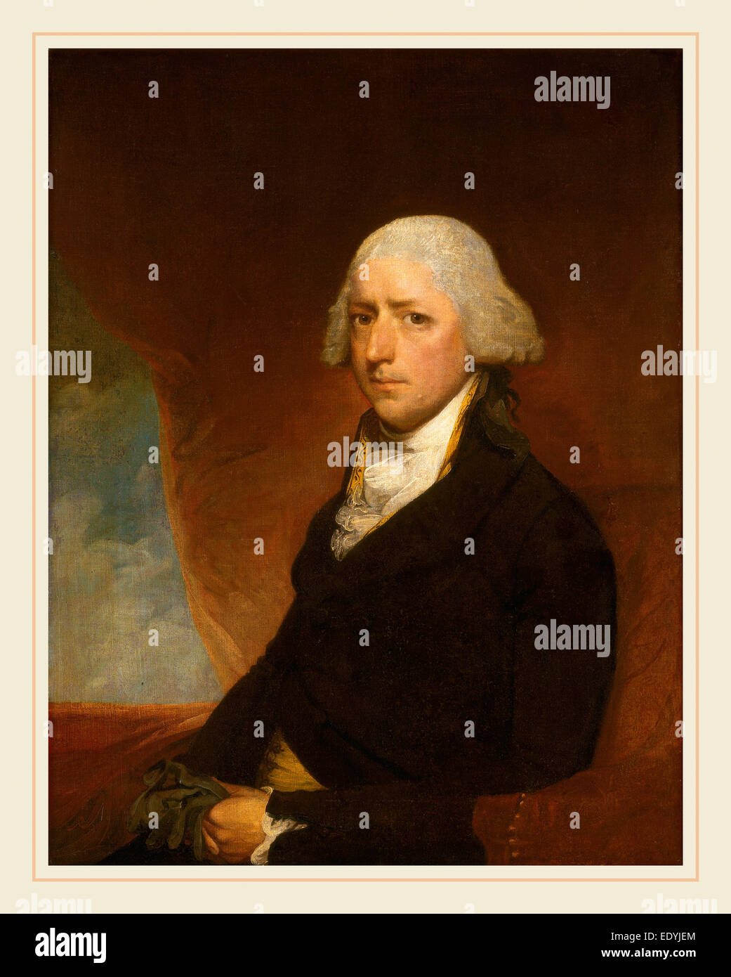 Attributed To Gilbert Stuart John Ashe American 1755 1828 C 1793