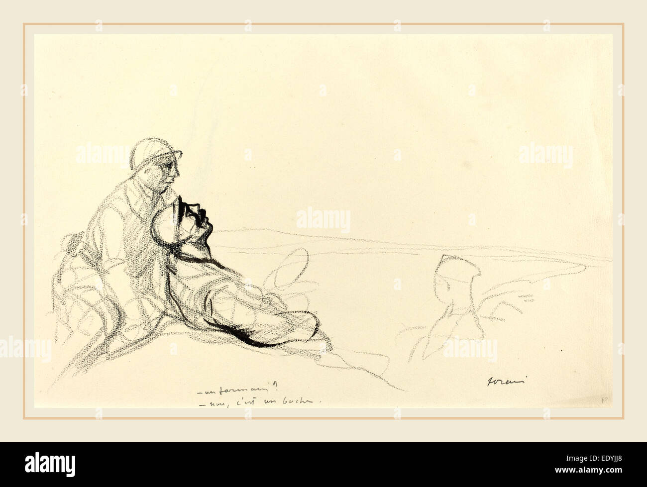 Jean-Louis Forain, -Un farman? -non, c'est un boche., French, 1852-1931 ...