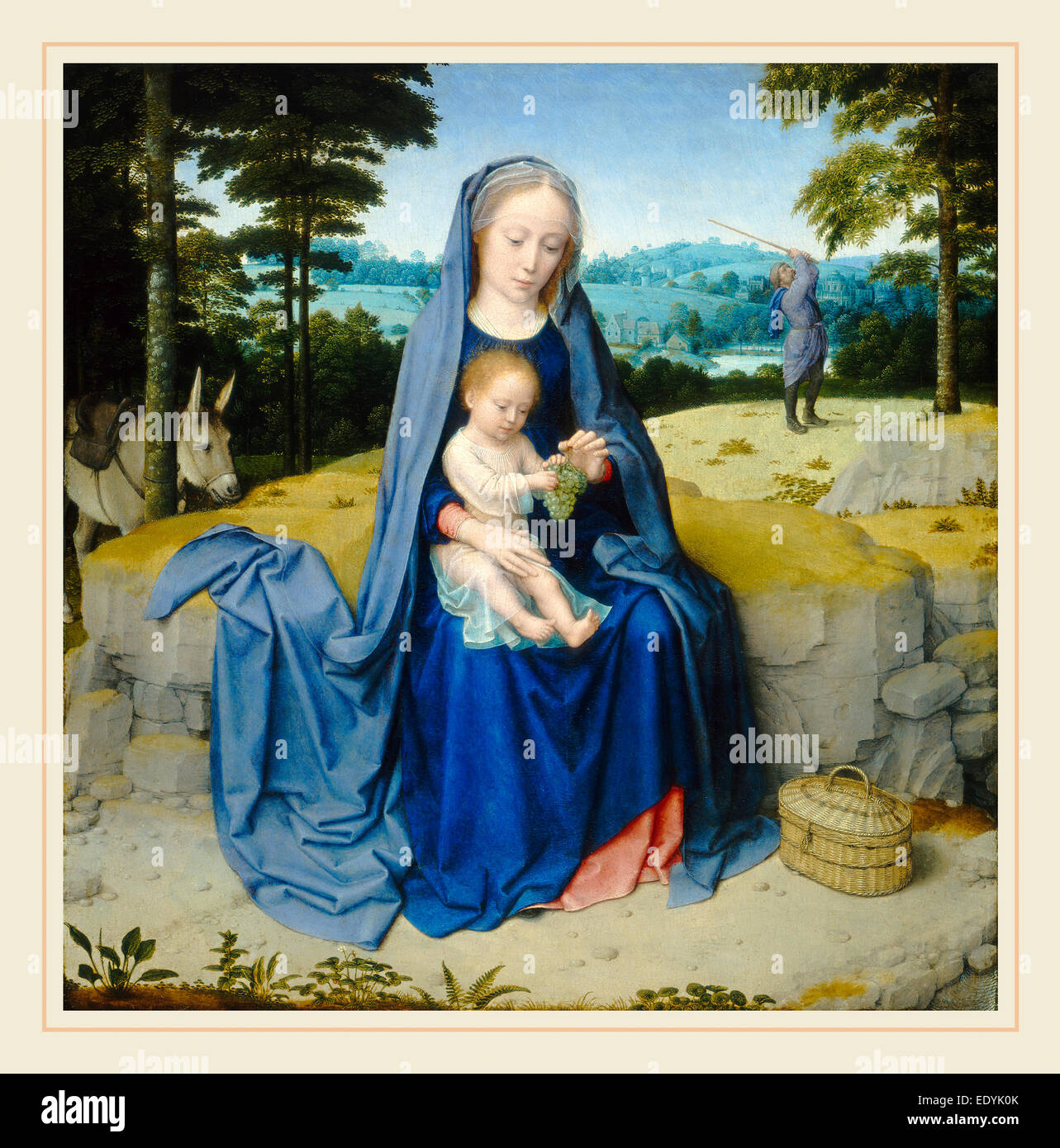 Gerard David, The Rest on the Flight into Egypt, Netherlandish, c. 1460 ...
