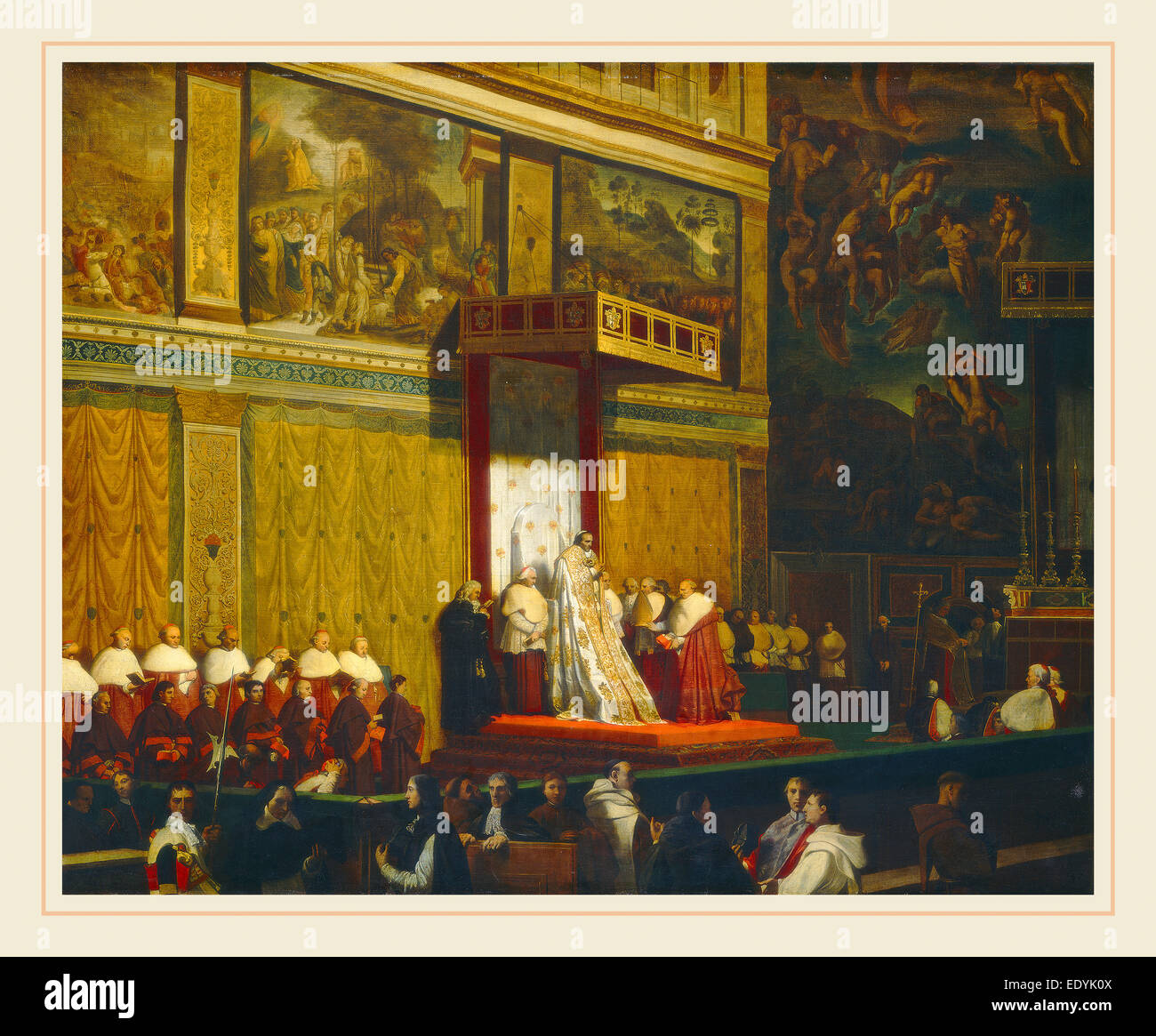 Pope pius vii sistine chapel hi-res stock photography and images - Alamy