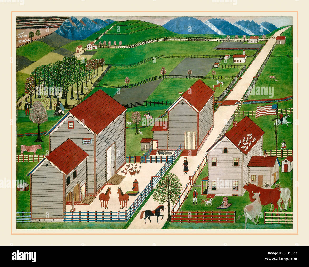 19th century american farm hi-res stock photography and images - Alamy