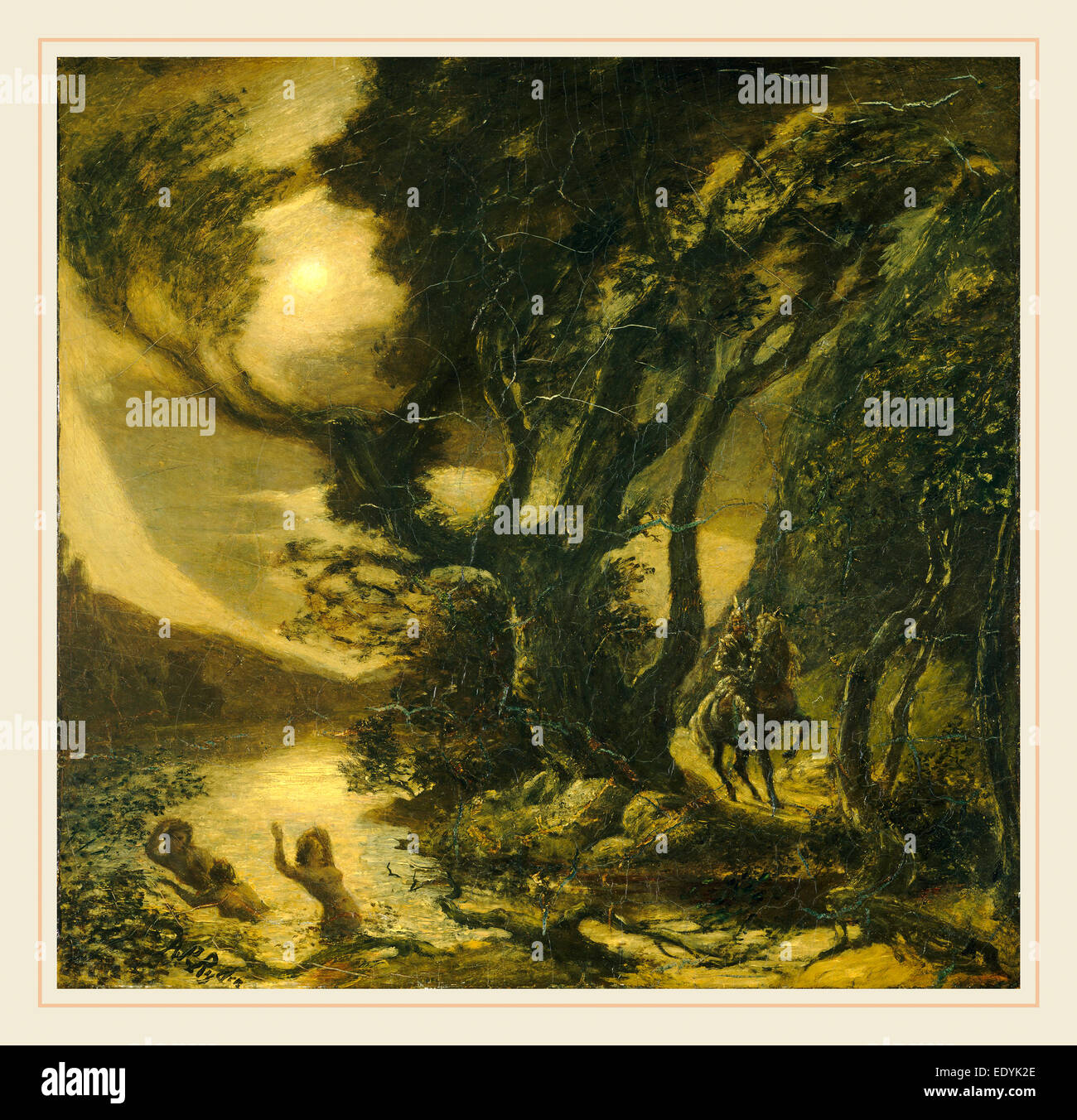 Albert Pinkham Ryder, Siegfried and the Rhine Maidens, American, 1847 ...