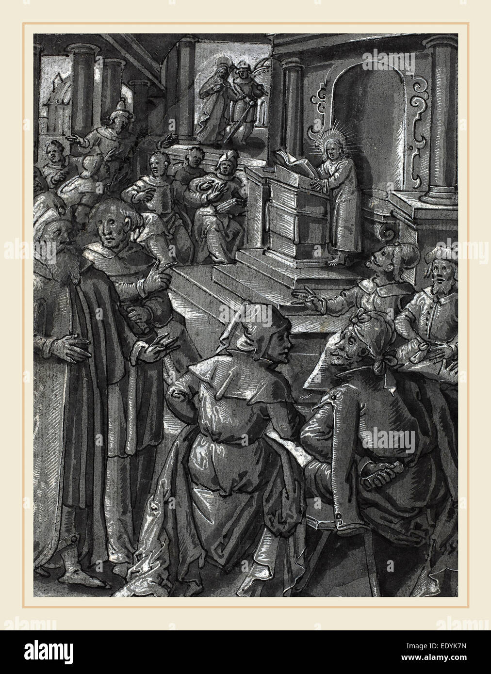 German 16th Century, Christ Healing the Lame [verso], c. 1600, pen and ...