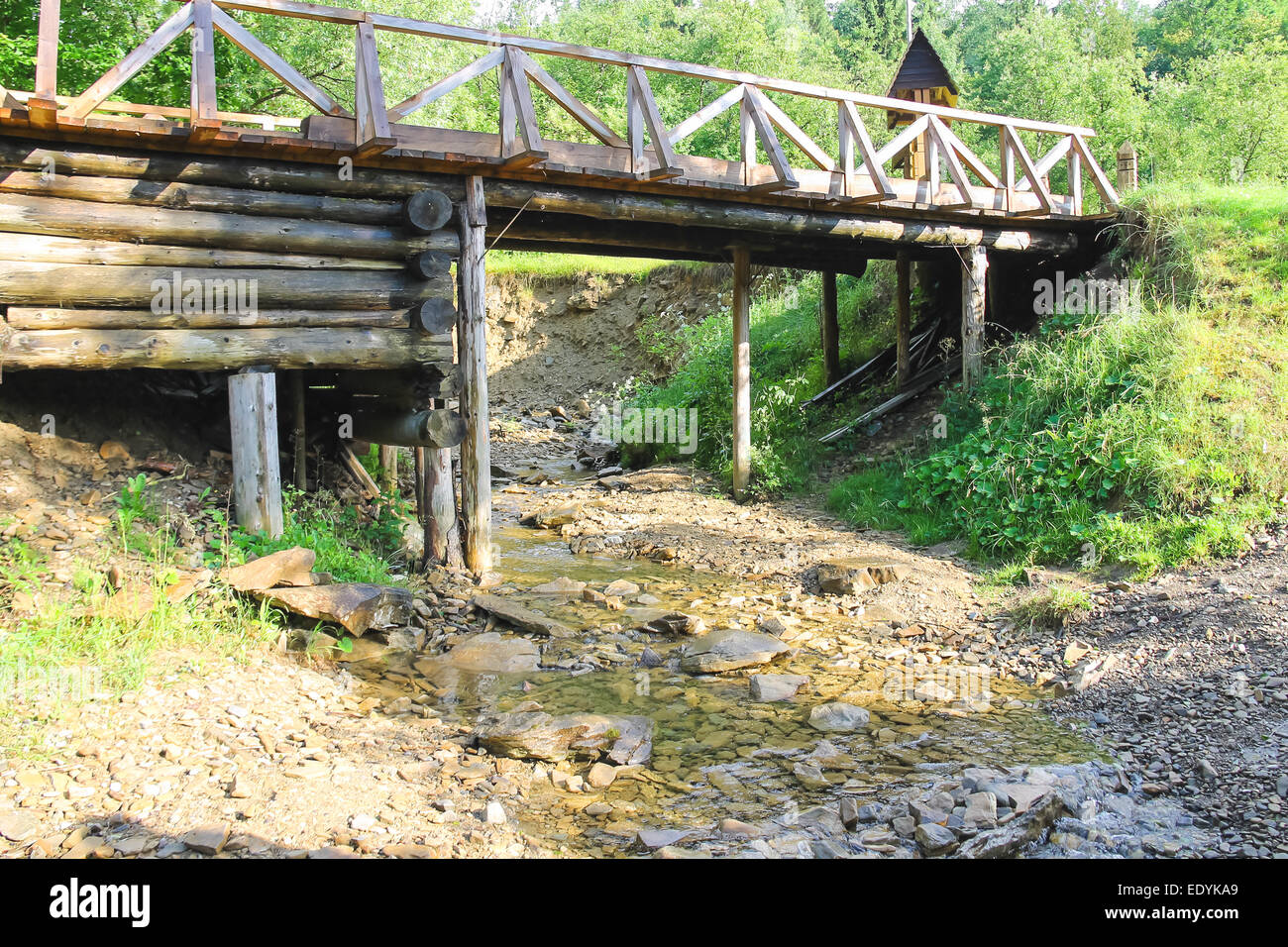 Old mossy bridge in forest hi-res stock photography and images - Alamy
