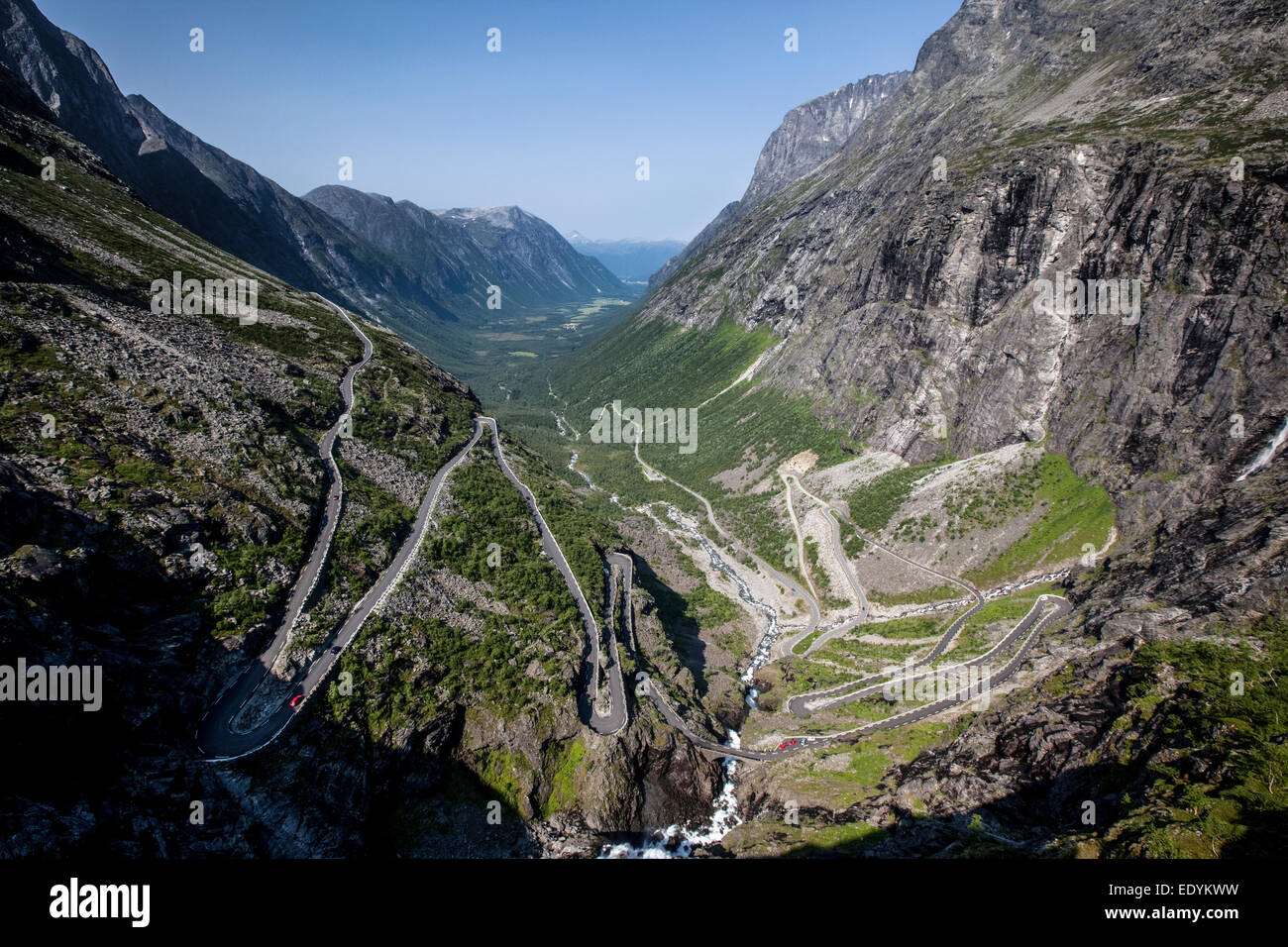 Trollstigen serpentine mountain road, Trollstigen Pass Road, Trolls ...
