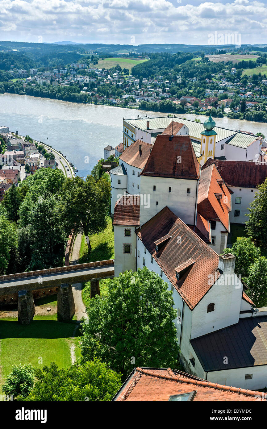Passau with the veste oberhaus hi-res stock photography and images - Alamy