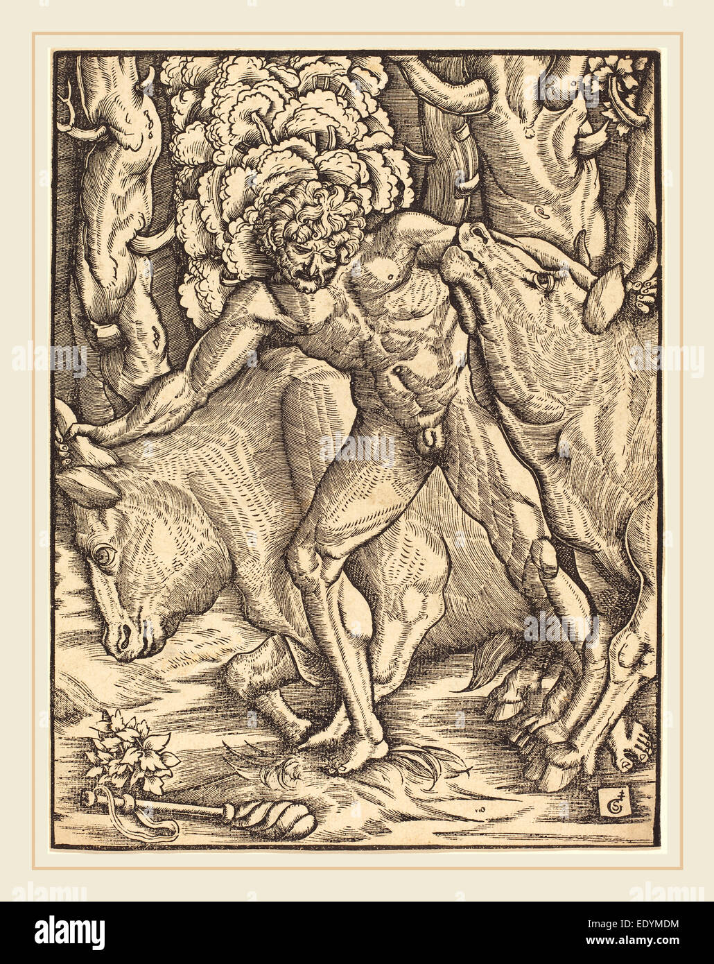 Gabriel Salmon, French (active 1504-1542), Hercules Carrying Off the ...
