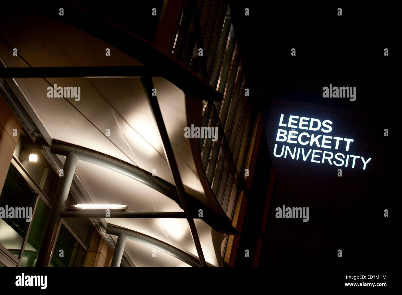 Leeds beckett university sign hi-res stock photography and images - Alamy