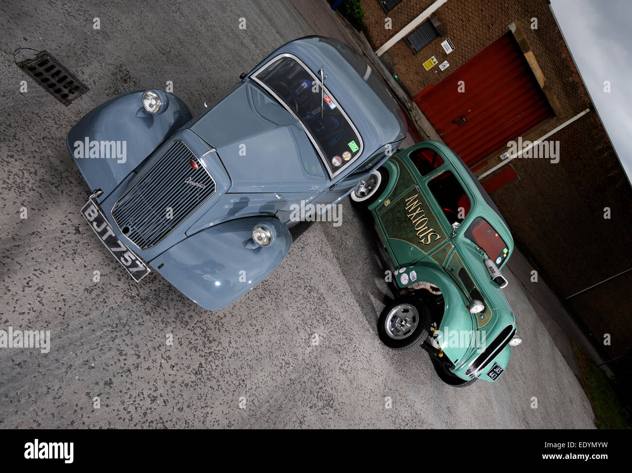 Ford Pop based Gasser dragster hot rod cars Stock Photo - Alamy