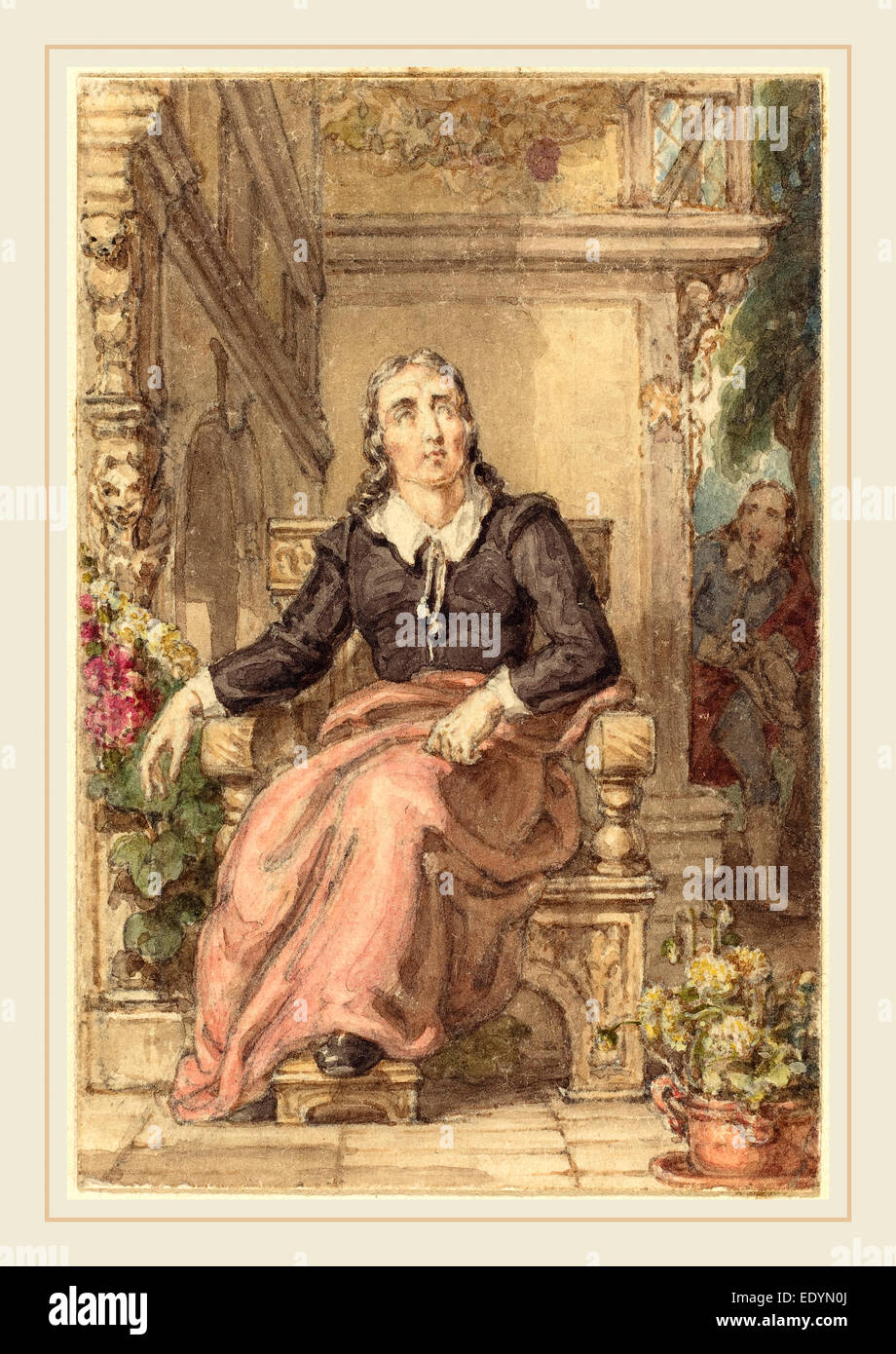 Thomas Stothard, British (1755-1834), The Blind Milton, watercolor with ...
