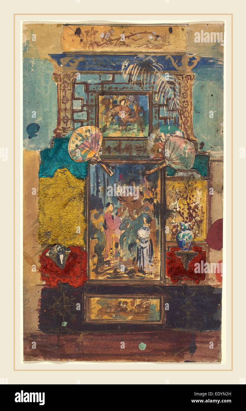 Robert Caney, British (1847-1911), Stage Set Consisting Of Painted ...