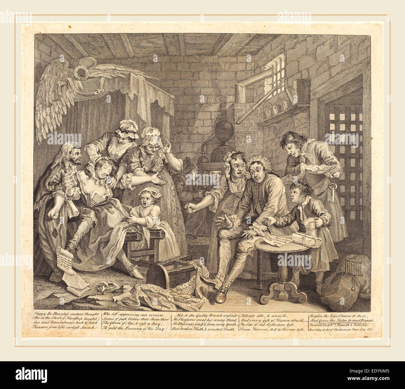 Hogarth the rake's progress hi-res stock photography and images - Alamy