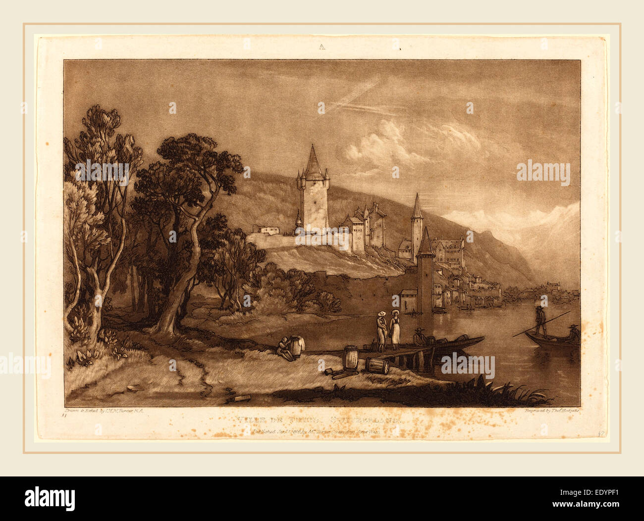 Joseph mallord william turner and thomas hodgetts hi-res stock ...