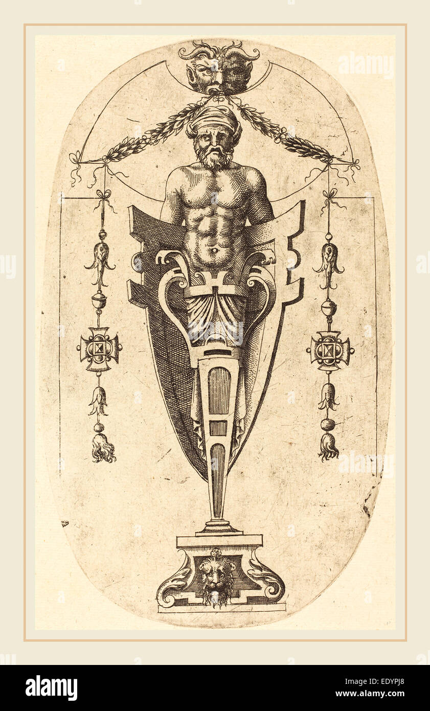 Jean Mignon, French (active 1543-active c. 1545), Man in a Niche ...