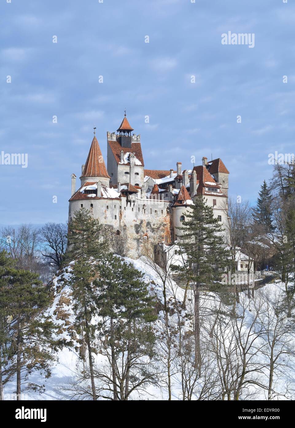 Bran Castle - Dracula`s Castle in winter Stock Photo - Alamy