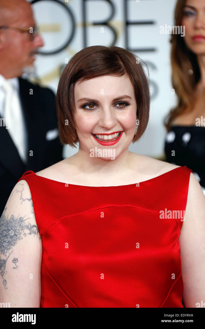 Beverly Hills, California, USA. 11th Jan, 2015. US actress Lena Dunham ...